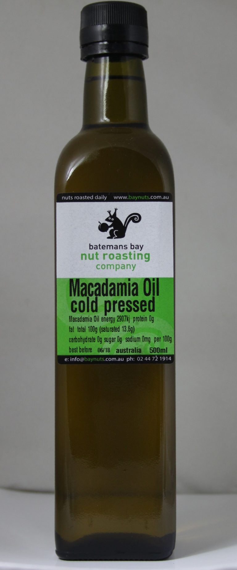 Buy Online Macadamia Oil 500ml For Sale - Australian Grown